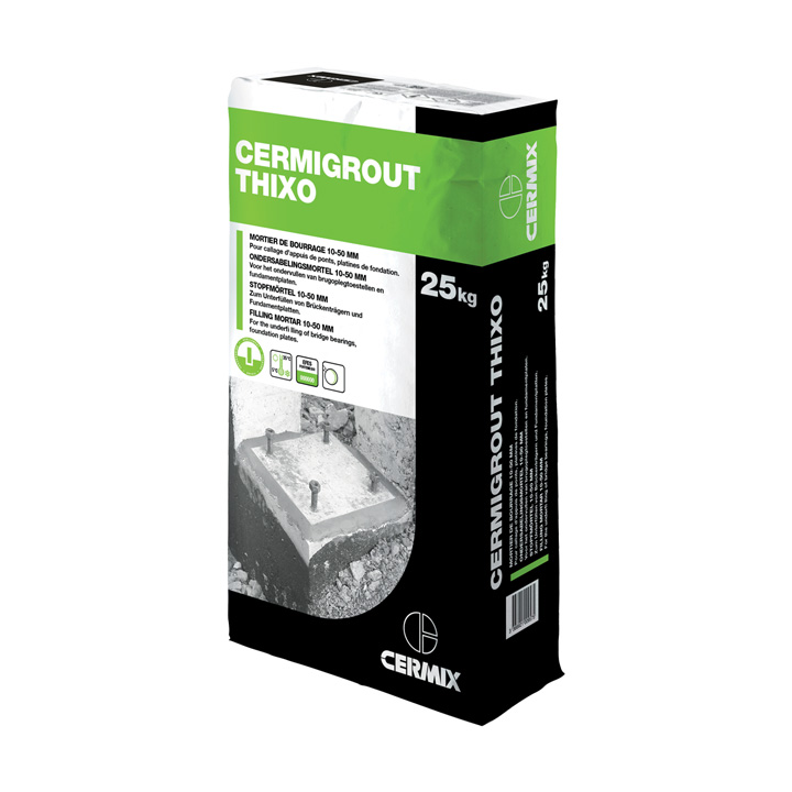 CERMIGROUT THIXO - Mortier de bourrage sans retrait 10 à 50 mm - Cermix ...