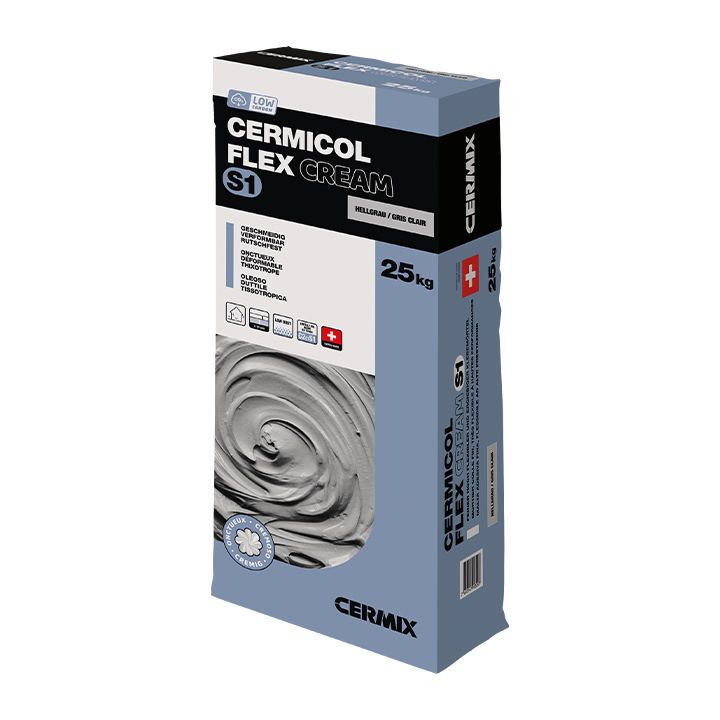 CERMICOL FLEX CREAM S1 - Mortier colle onctueux crémeux et hautement ...